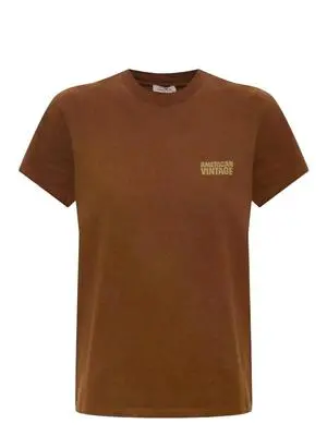 AMERICAN VINTAGE American Vintage Logo Print T-Shirt