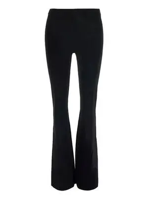 PINKO Ribbed Knit Flared Trousers