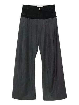 LITKOVSKA Layered-design Trousers - Grey