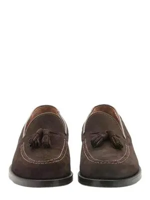 LOTTUSSE Suede Leather Loafers - Brown