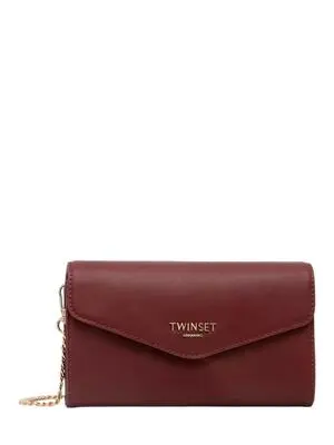 TWINSET Charm Embellished Cross Body Bag - Red
