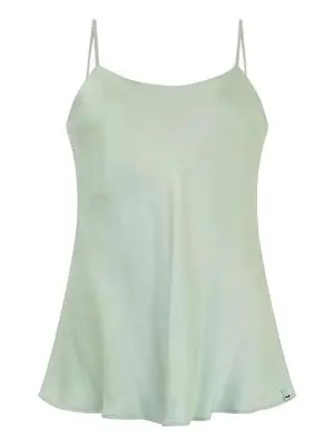 Herno Satin-finish Scoop-neck Blouse - Green