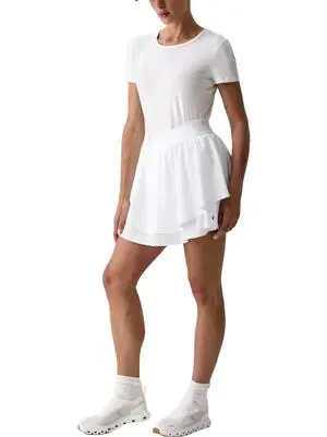 Sketchers Sport Court Layered Ruffled Skort - White