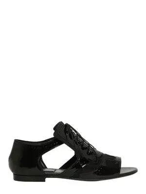 GIVENCHY Givenchy Lace-Up Cut-Out Sandals