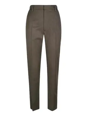 Victoria Beckham Cropped Straight-leg Trousers - Brown
