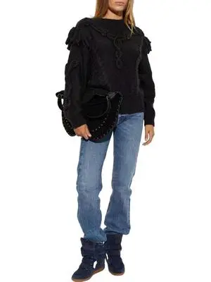 MARANT ETOILE Katria Cable-knit Sweater - Black