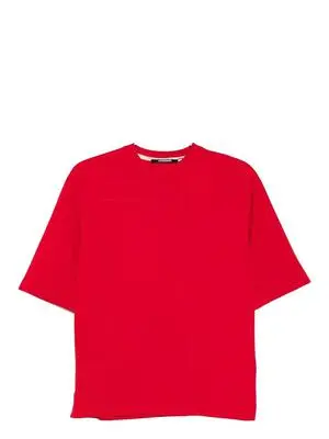 Jacquemus Jacquemus Rond Carre Logo-Patch T-Shirt Red