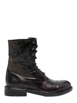 LEQARANT LeQarant Lace-Up Leather Ankle Boots