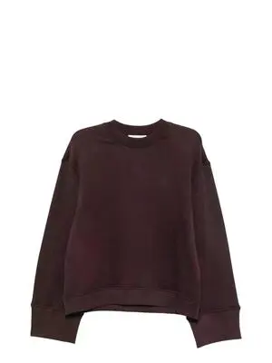 THE FRANKIE SHOP Talia Crew-neck Sweatshirt - Brown
