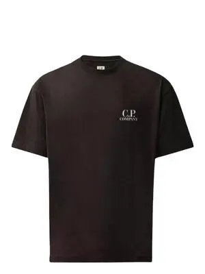 C.P. COMPANY Logo-print T-shirt - Black