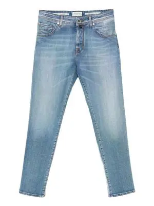 Jacob Cohen Logo Patch Straight-leg Jeans - Blue