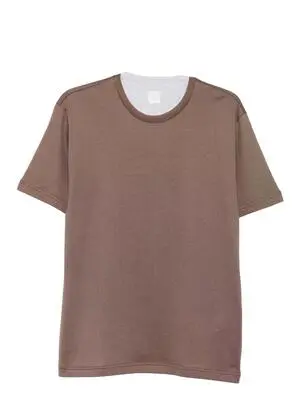 ELEVENTY Layered-trim Cotton T-shirt