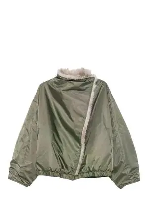 THE FRANKIE SHOP The Frankie Shop Faux-Fur Trim Reversible Jacket Neutrals