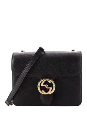 GUCCI Gucci Interlocking Leather Shoulder Bag