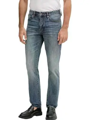 Armani Exchange Whiskering Effect Jeans - Blue