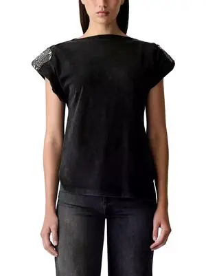LIU JO LIU JO Embroidered Jersey Top