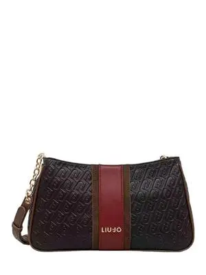 Liu Jo Logo-embossed Striped Cross-body Bag - Brown