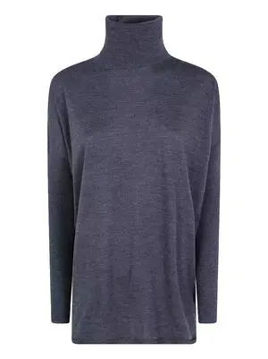 GENTRYPORTOFINO Roll-neck Wool Sweater - Grey