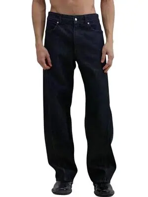 Eckhaus Latta Bend Bowed-leg Jeans - Black