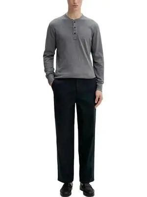 Rag & Bone Long-sleeve Henley T-shirt - Grey