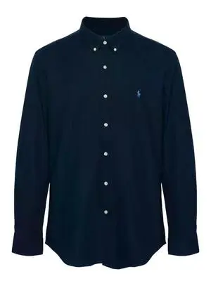 Polo Ralph Lauren Embroidered-logo Button-down Shirt - Blue