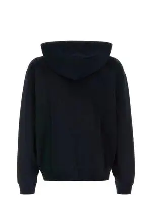 JIL SANDER Zip-up Drawstring Hoodie - Blue