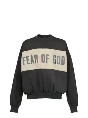 ESSENTIALS Paneled Crewneck Sweatshirt - Grey
