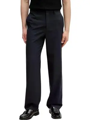 Rag & Bone Wool Tailored Trousers - Blue