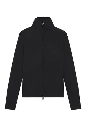 COURREGES Courrèges Logo-Patch Side-Stripe Jacket Black