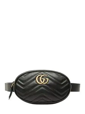 Gucci Gucci GG Marmont Matelassé Belt Bag Black