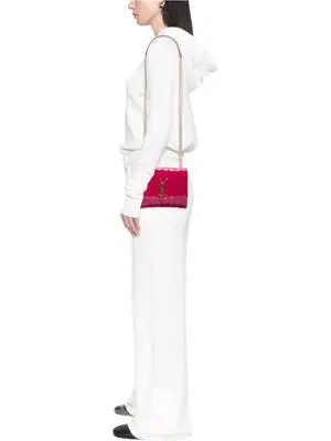 Saint Laurent Patent Vicky Crossbody Bag - Pink