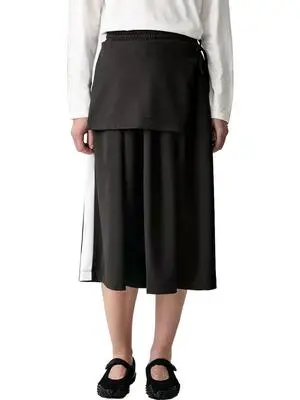 PUMA T7 Pleated Midi Skirt - Black