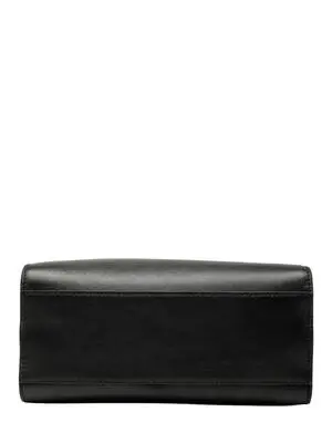 Gucci Gucci Nappa Bamboo Web Nymphaea Top Handle Bag Satchel Black