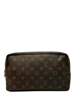 LOUIS VUITTON 1988 Monogram Trousse Toilette 28 Clutch Bag - Brown