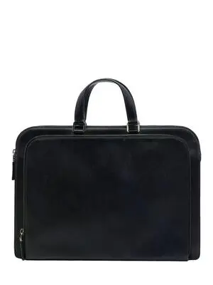 Prada Saffiano Leather Briefcase - Black