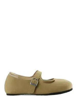 BIRKENSTOCK Birkenstock Sand Beige Leather Mary Jane Flats Neutrals