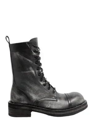ANN DEMEULEMEESTER Lace-up Ankle Boots - Black