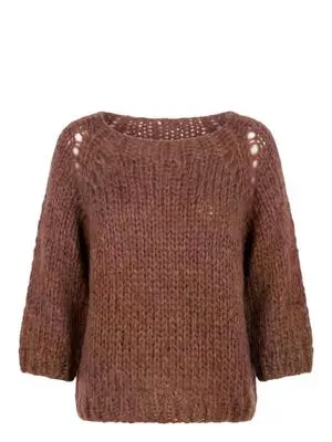 DONDUP Mohair Chunky-knit Sweater - Brown
