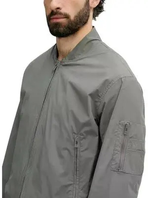Armani Exchange Zip-up Bomber Jacket - Grey