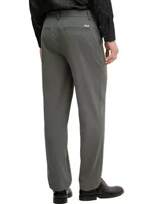 Armani Exchange Logo Plaque Tailored Trousers - Grey