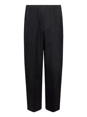 COSTUMEIN Pressed Crease Straight-leg Trousers - Black