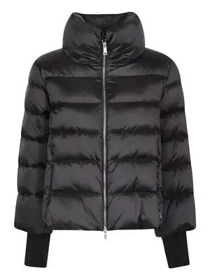Add High-neck Puffer Jacket - Black