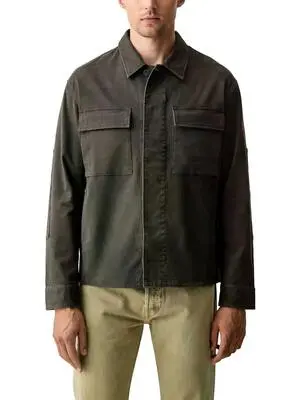 Marc O'polo Flap-pocket Long-sleeve Overshirt - Brown