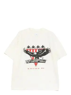 Rhude Graphic-print T-shirt - Neutrals