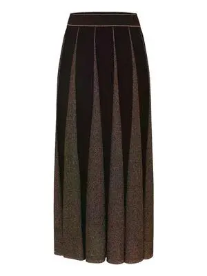 ZIMMERMANN Valiant Metallic-Thread Midi Skirt