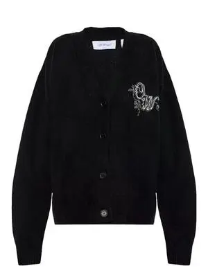 OFF-WHITE Off-White Embroidered Arrows Cardigan