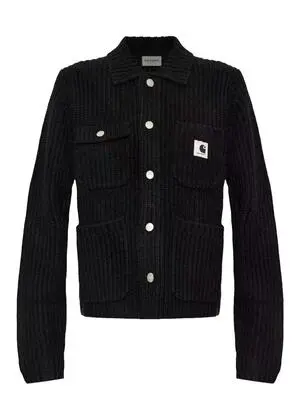 Carhartt Work In Progress Carhartt WIP Michigan Ribbed-Knit Cardigan Black