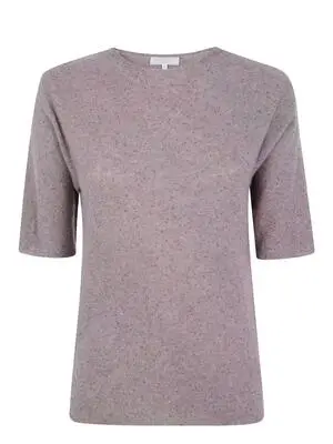 Antonelli Firenze Sequin Embellished Short-sleeved Sweater - Grey