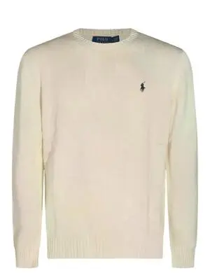 Polo Ralph Lauren Polo Ralph Lauren Logo Embroidered Sweater Neutrals