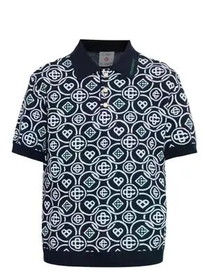 CASABLANCA Monogram Polo Shirt